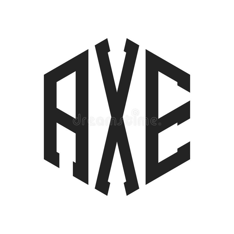 AXE Logo Design. Initial Letter AXE Monogram Logo Using Hexagon Shape ...