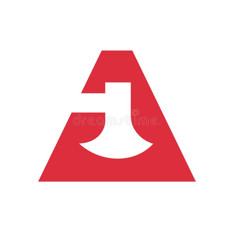 Axe Logo Design Template Elements, Ax with Triangle Shape Icon Design ...