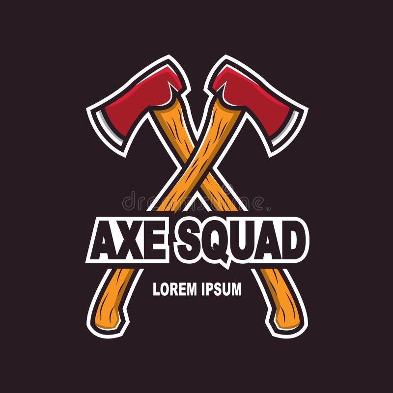 Axe logo for sport team stock vector. Illustration of emblem - 101824399