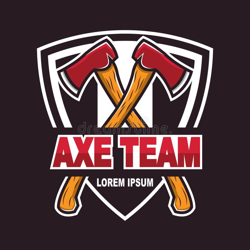 Axe logo for sport team stock vector. Illustration of extreme - 101824444