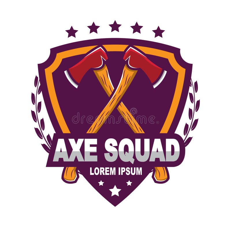 Axe logo for sport team stock vector. Illustration of barbarian - 101824451