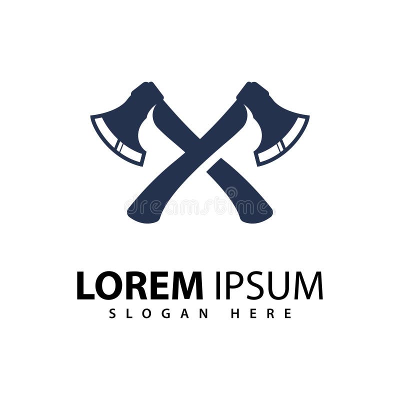 Axe Logo, Wood Cutting Tool, Lumberjack Vector Stock Vector ...