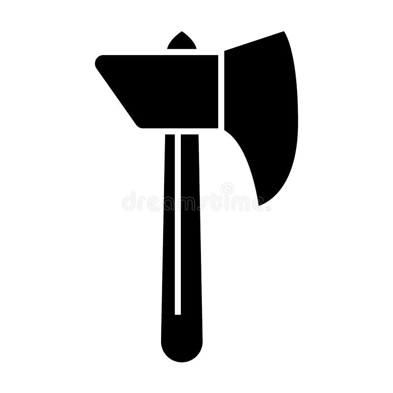 Axe Solid Icon. Ax Vector Illustration Isolated on White. Hatchet Glyph ...