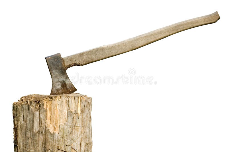 Old Pick Axe Breaking Rock Isolated. Stock Image - Image of mining ...