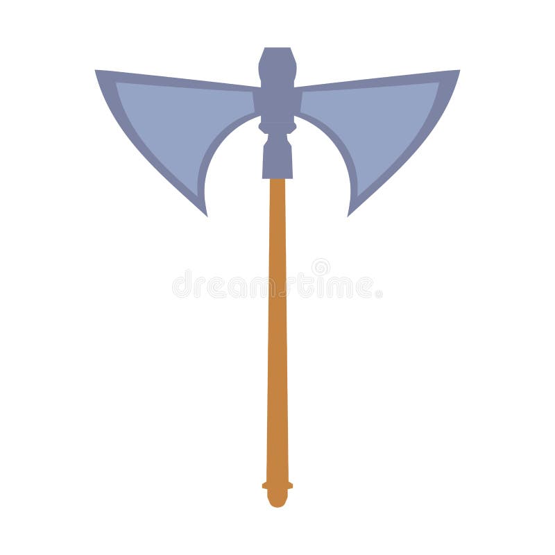 Axe Tool Vector Illustration Wood Weapon Symbol Icon. Heavy Axe Blade ...