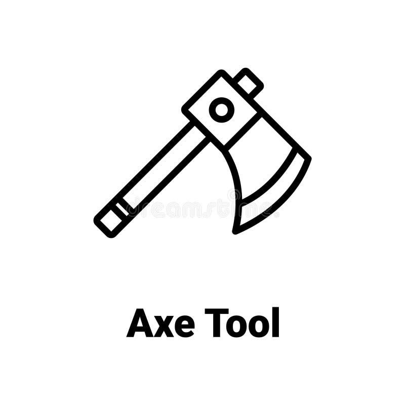 Axe Vector Icon Easily Modify. Stock Vector - Illustration of document ...