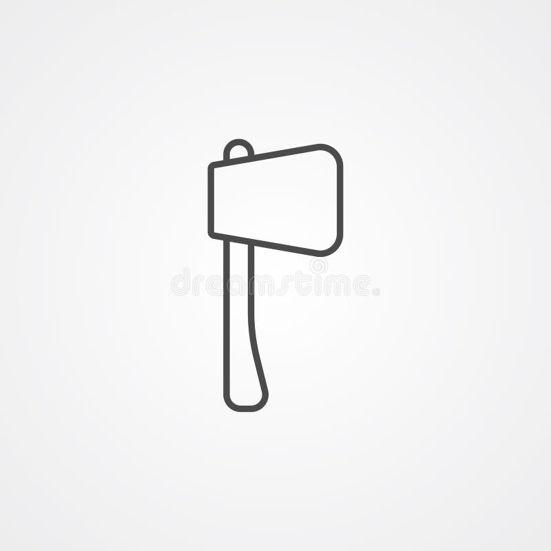 Axe Vector Icon Sign Symbol Stock Vector - Illustration of black ...