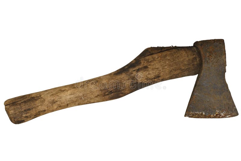 Old axe isolated stock image. Image of metal, hatchet - 134177595