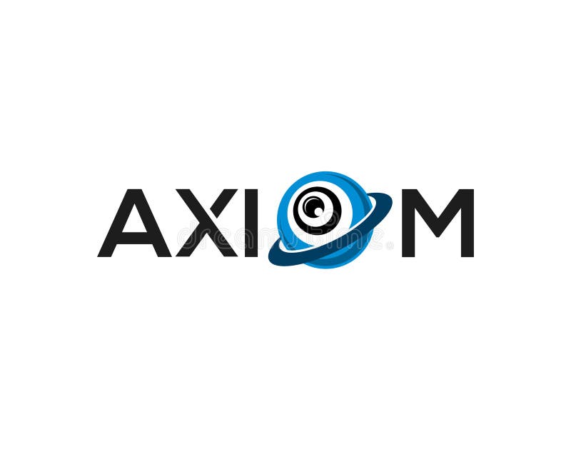 Axiom Wordmark Logo Template with Checklist or Globe Eye As Letter O ...