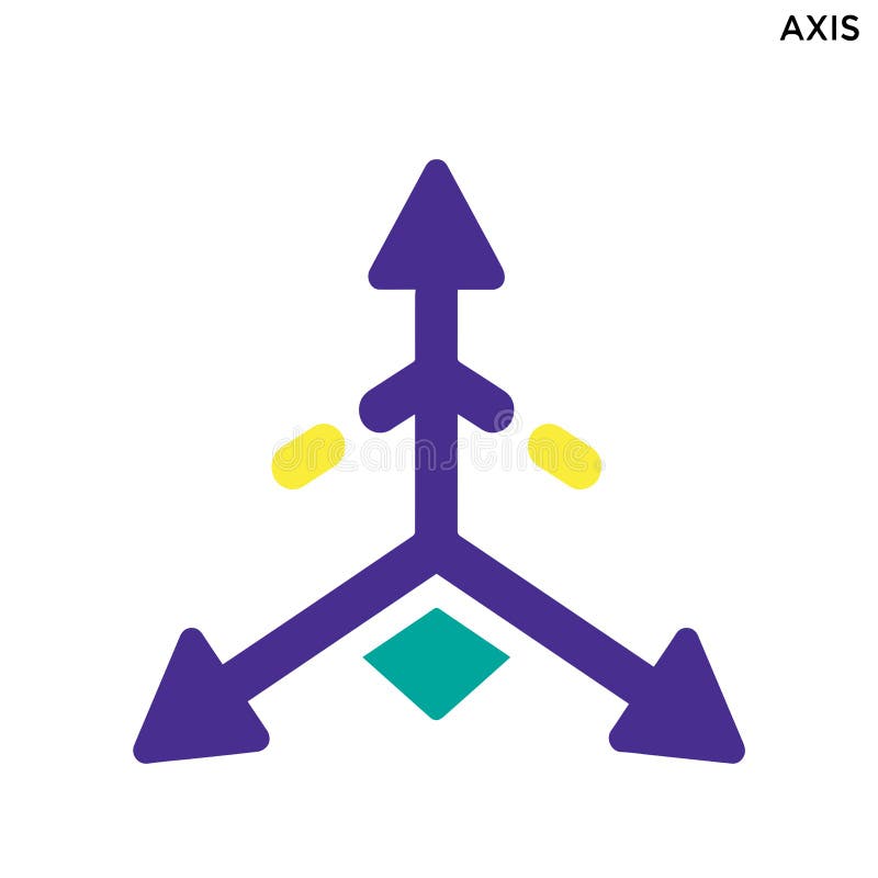 Axis icon stock vector. Illustration of arrows, movement - 146154057