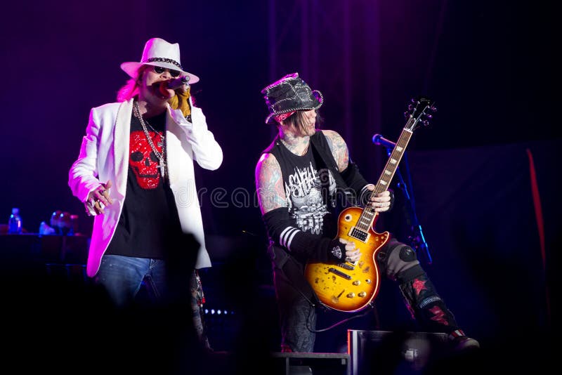Axl Rose and Chris Pitman editorial photography. Image of hard - 28631847