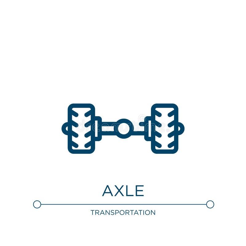 Axle Icon. Linear Vector Illustration from Car Service Collection ...