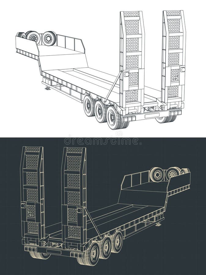 Trailer Blueprints Stock Illustrations – 107 Trailer Blueprints Stock ...