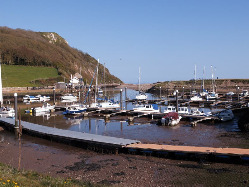Axmouth harbour in devon stock photo. Image of resort - 117205138