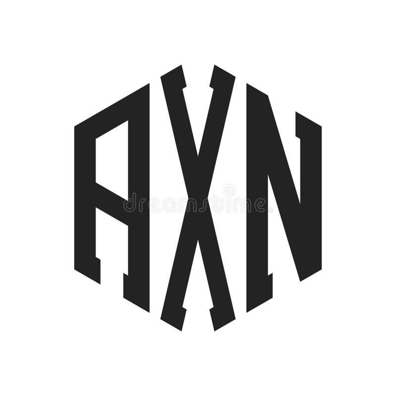 AXN Logo Design. Initial Letter AXN Monogram Logo Using Hexagon Shape ...