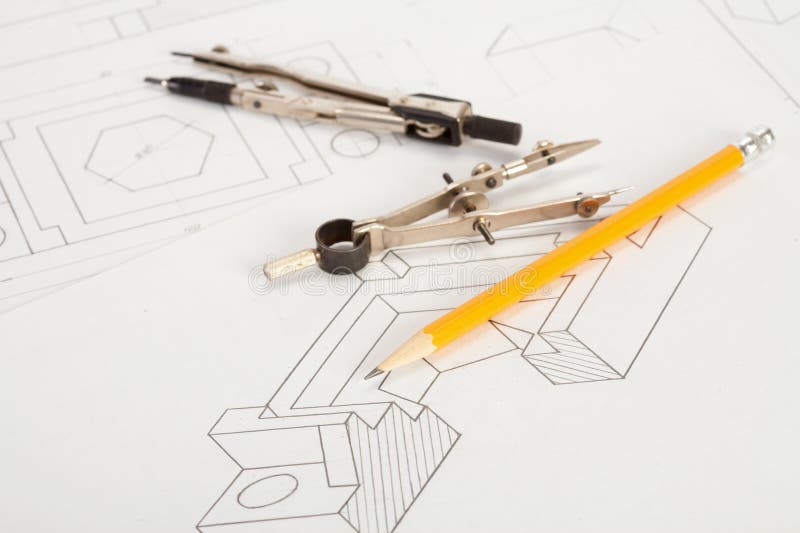 Axonometry stock image. Image of angle, instrument, measurement - 12308513