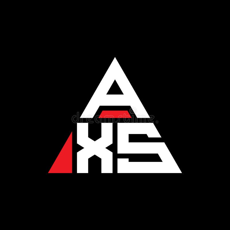 AXS Triangle Letter Logo Design with Triangle Shape. AXS Triangle Logo ...