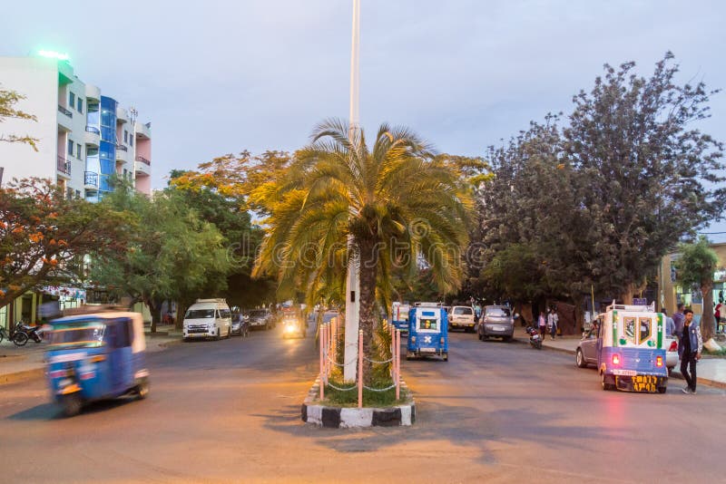 Evening View of a Road in Axum, Ethiopia Editorial Image - Image of ...