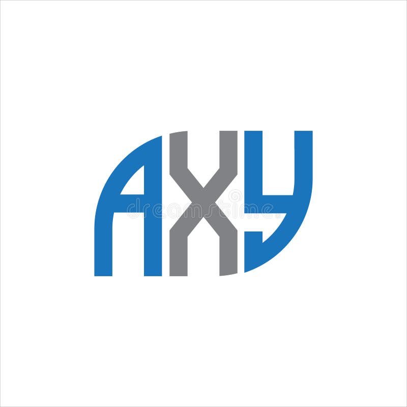 AXY Letter Logo Design on White Background.AXY Creative Initials Letter ...