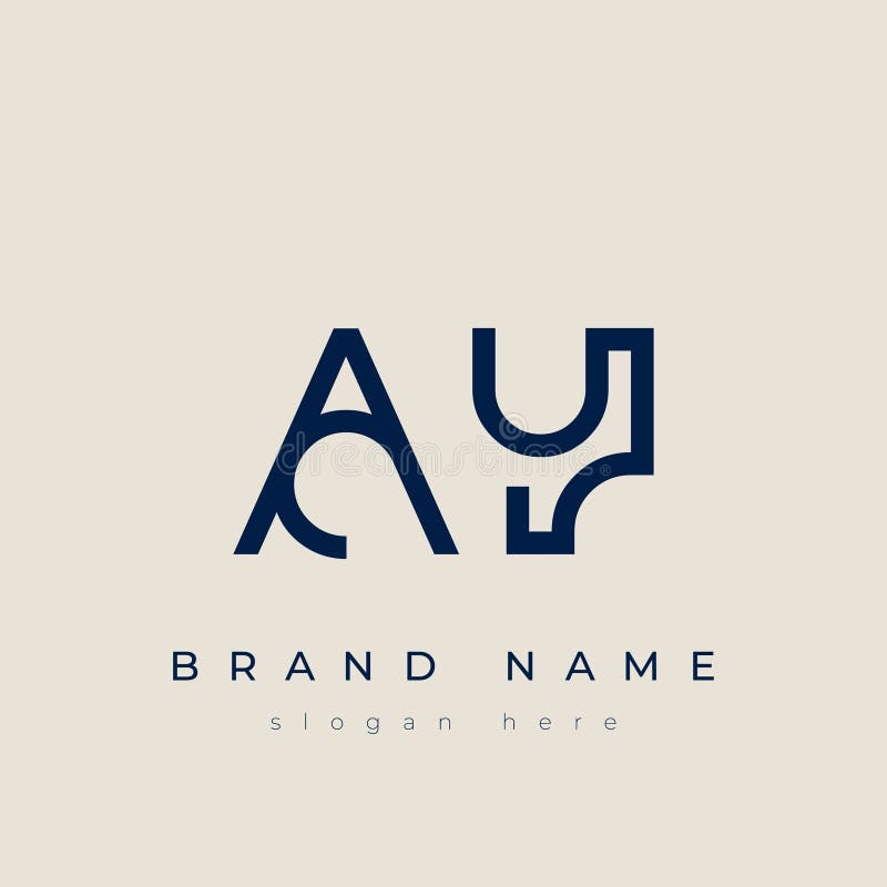 AY Abstract Letters Logo Monogram Stock Vector - Illustration of sign ...