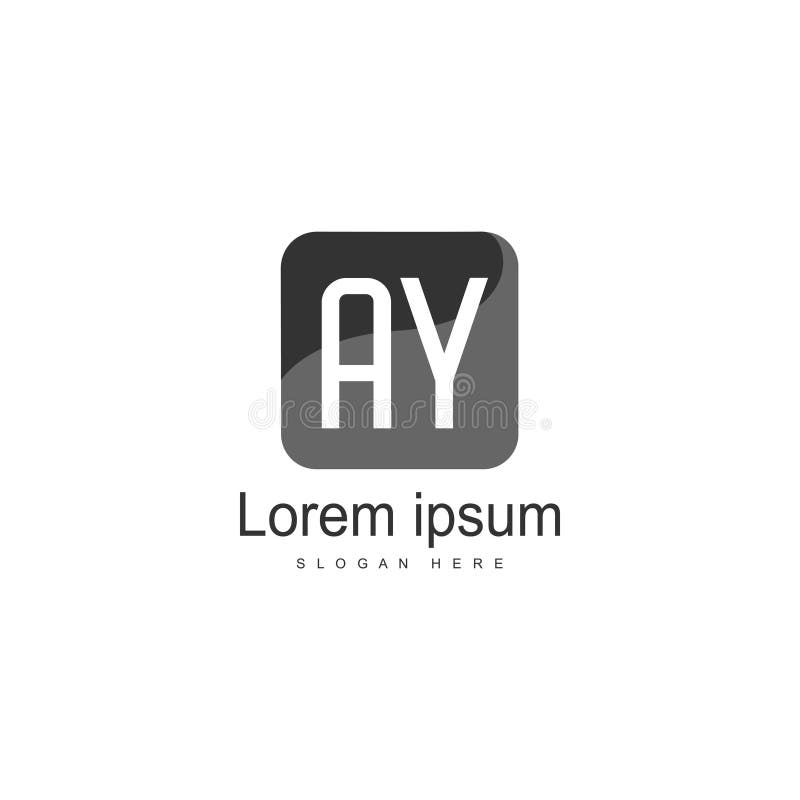 AY Letter Logo Design. Creative Modern AY Letters Icon Illustration ...