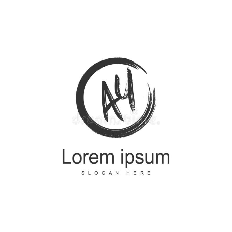 AY Letter Logo Design. Creative Modern AY Letters Icon Illustration ...