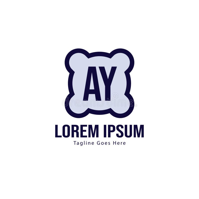 AY Letter Logo Design. Creative Modern AY Letters Icon Illustration ...