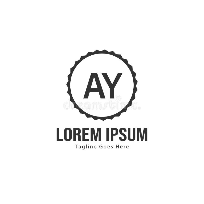 AY Letter Logo Design. Creative Modern AY Letters Icon Illustration ...