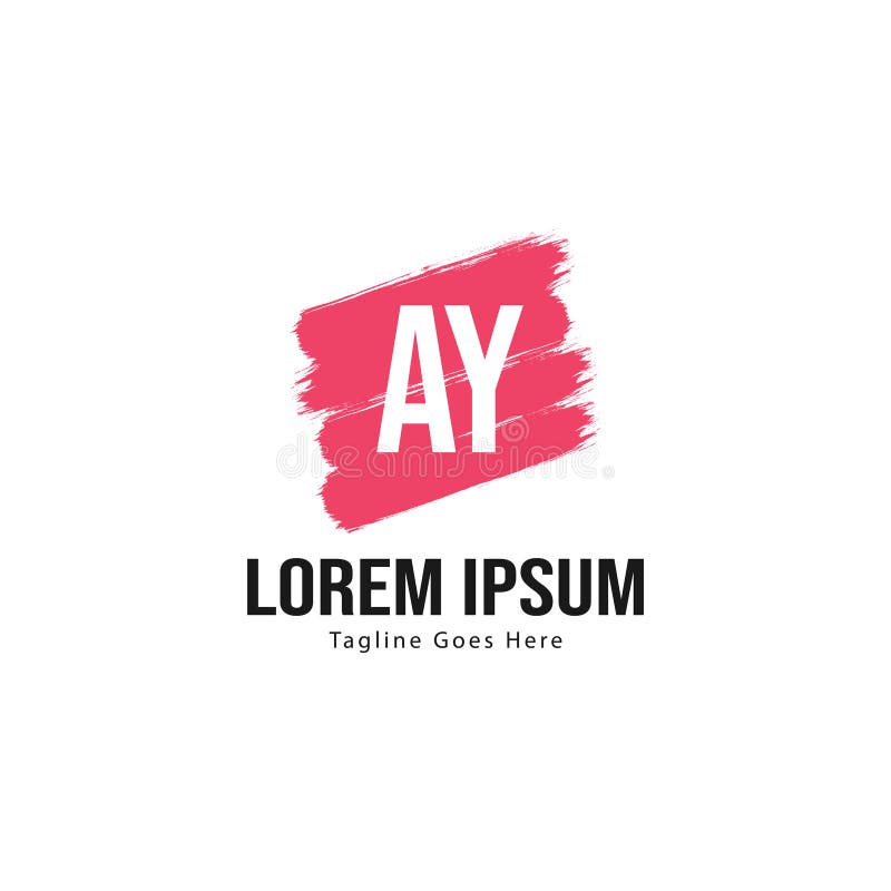 AY Letter Logo Design. Creative Modern AY Letters Icon Illustration ...