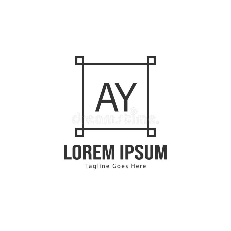 AY Letter Logo Design. Creative Modern AY Letters Icon Illustration ...