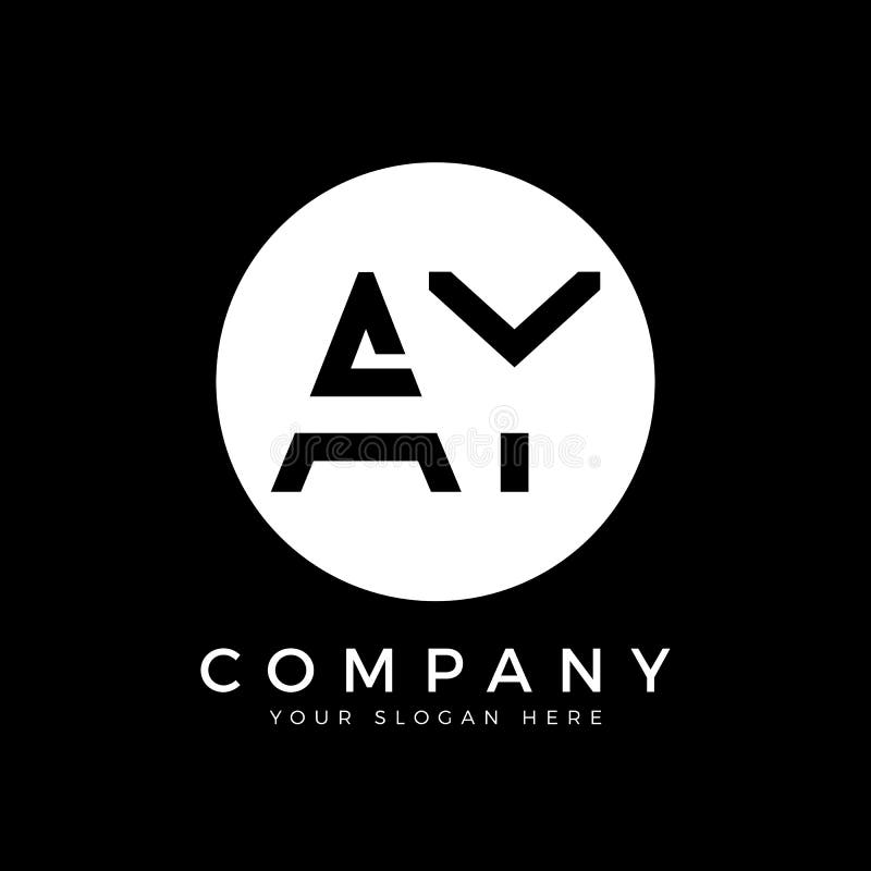 AY Logo Design Business Typography Vector Template. Creative Linked ...