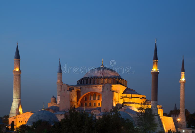 Aya Sofia at Dusk editorial photography. Image of purple - 34530117