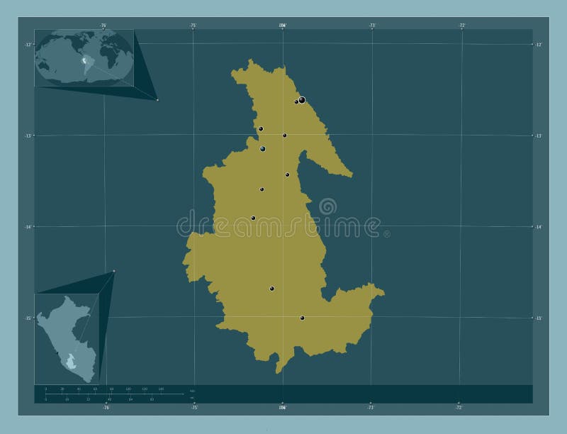 Ayacucho, Peru. Solid. Major Cities Stock Illustration - Illustration ...