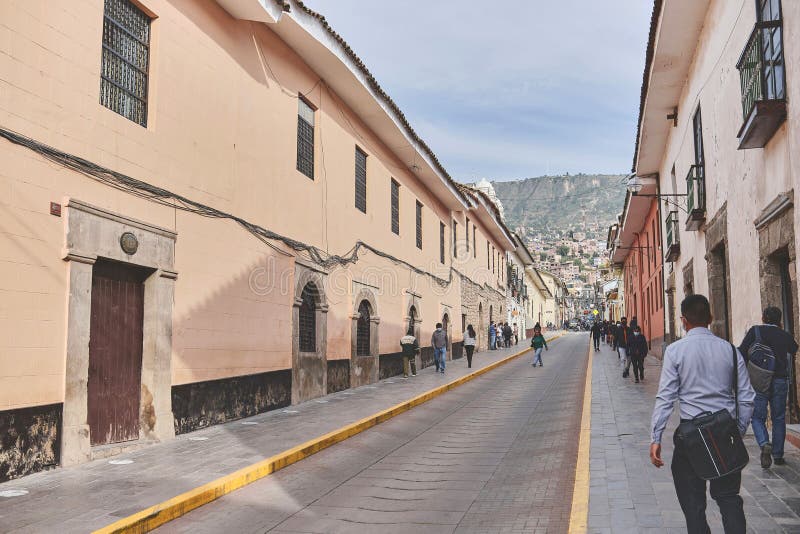 AYACUCHO, PERU, 2022: Street View of Ayacucho Circa 2022. Editorial ...