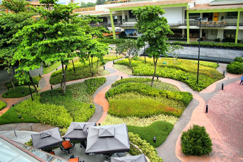 Ayala Center Terraces Cebu Garden View Scenery Editorial Photo - Image ...