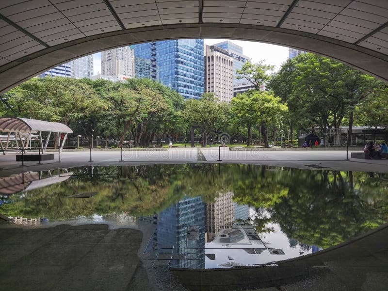 Ayala Triangle Gardens in Manila Editorial Photo - Image of philippines ...