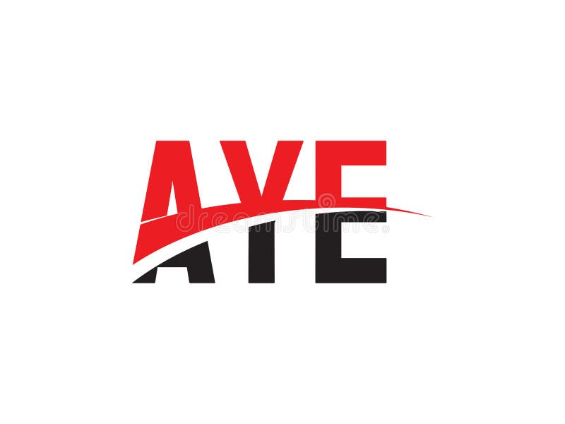 AYE Letter Initial Logo Design Vector Illustration Stock Vector ...