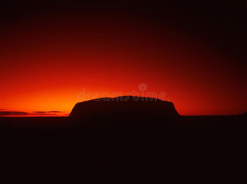 Ayers Rock or Uluru in Red Sunset Editorial Photo - Image of northern ...