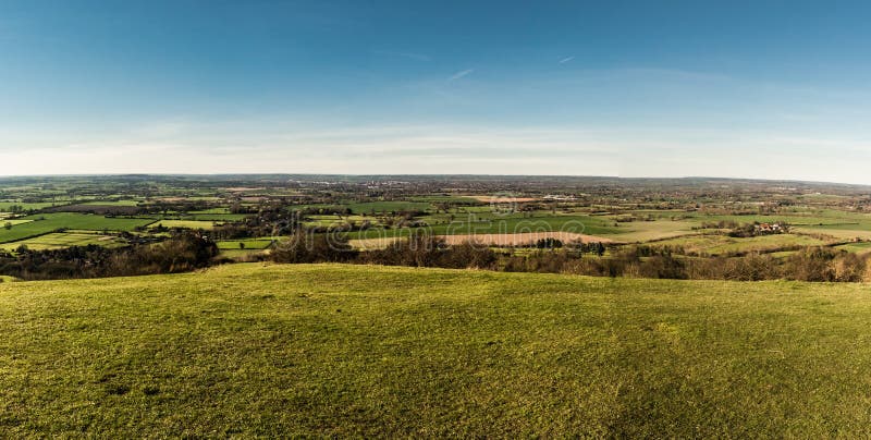 Panorama of Aylesbury Vale in UK Stock Image - Image of route ...