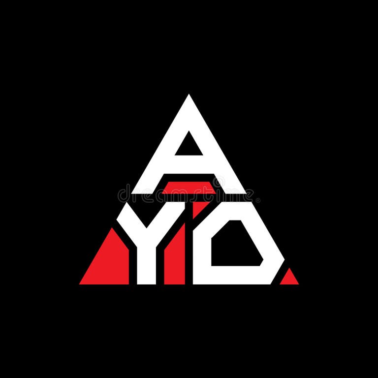 AYO Triangle Letter Logo Design with Triangle Shape. AYO Triangle Logo ...