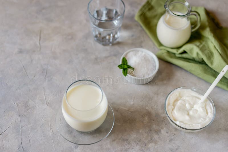 Ayran is a Popular Refreshing Middle Eastern Beverage Made with Yogurt ...