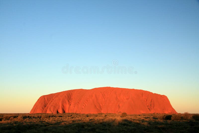 Ayers Rock, Uluru Lightning Strike, Rain Storm Editorial Image - Image ...