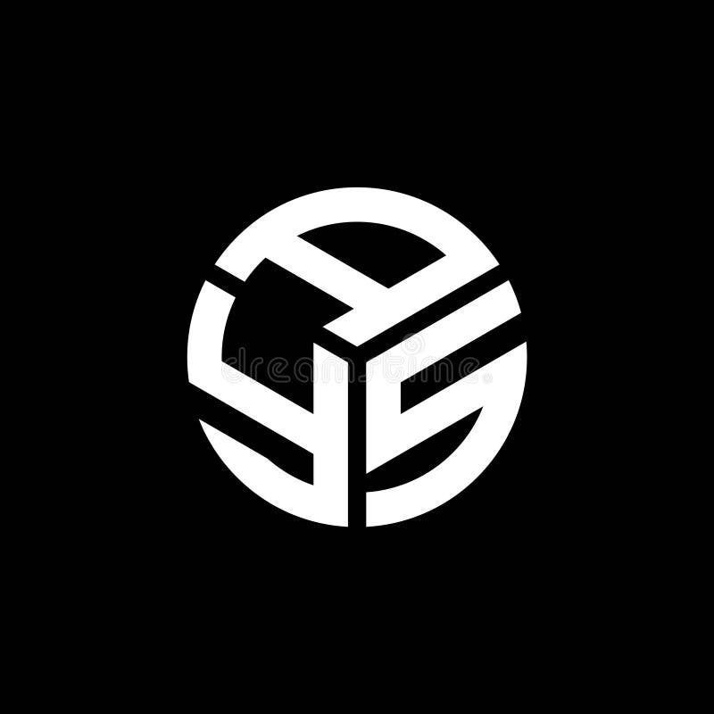 AYS Letter Logo Design on Black Background. AYS Creative Initials ...