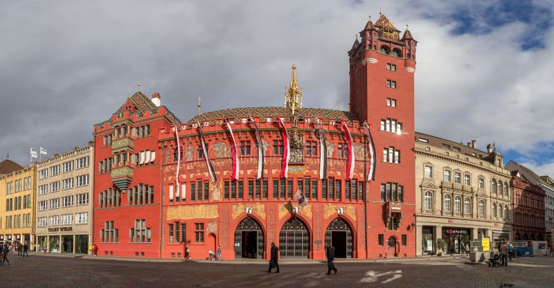 Rathaus, Ayuntamiento - Suiza Basilea Foto de archivo - Imagen de ...