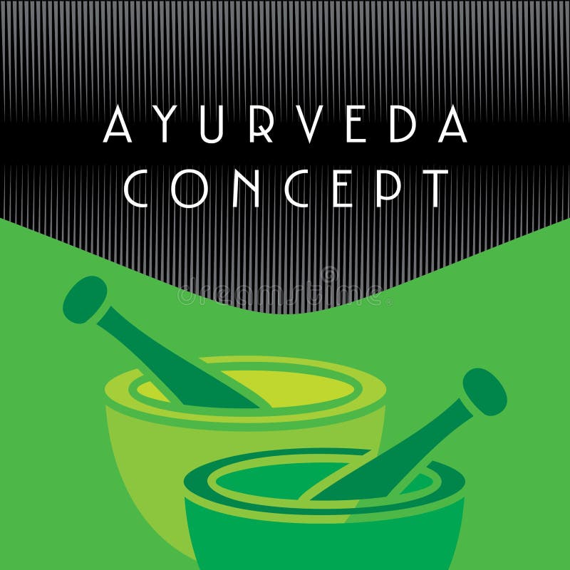 Ayurveda concept stock vector. Illustration of color - 64467887
