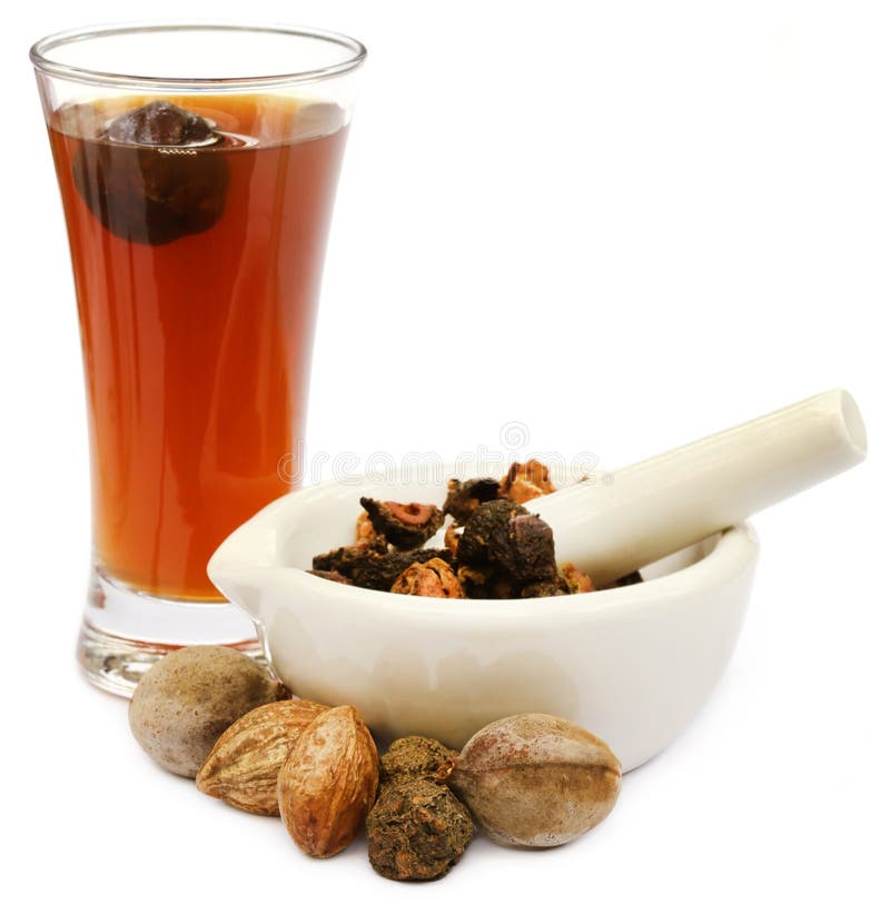 Ayurvedic Extract of Triphala Fruits Stock Photo - Image of haritaki ...