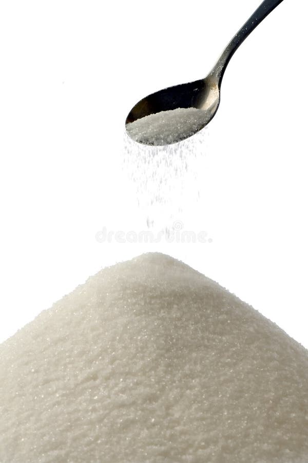 Azúcar imagen de archivo. Imagen de colina, alimento, cuchara - 2334047