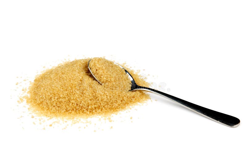 Azúcar Del Demerara Con La Cuchara Imagen de archivo - Imagen de sano ...