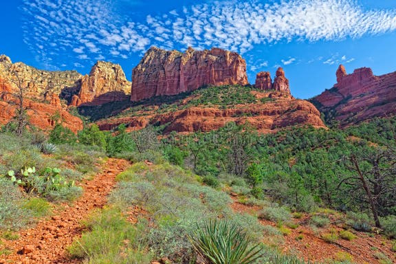 AZ-Jim Thompson Trail. stock image. Image of formations - 21833751