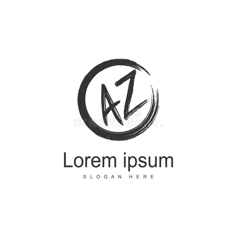 AZ Letter Logo Design. Creative Modern AZ Letters Icon Illustration ...